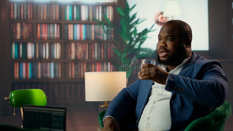 Diverse CIA Officers Meeting in a Safe House Library Analyzing ...