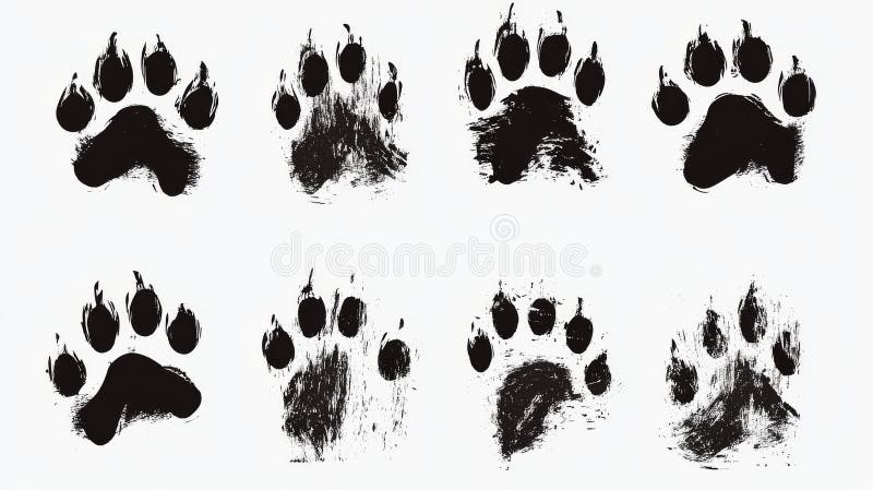 A Diverse Collection of Animal Paw Prints an Artistic Compilation of ...