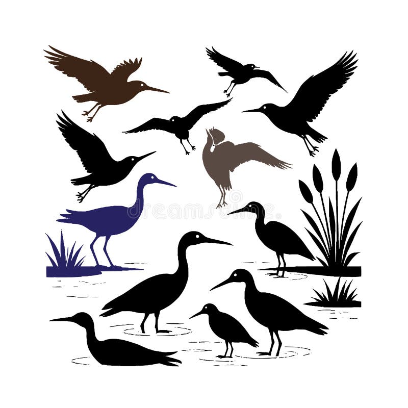 Dynamic Flying Duck Silhouette Stock Illustrations – 9 Dynamic Flying ...