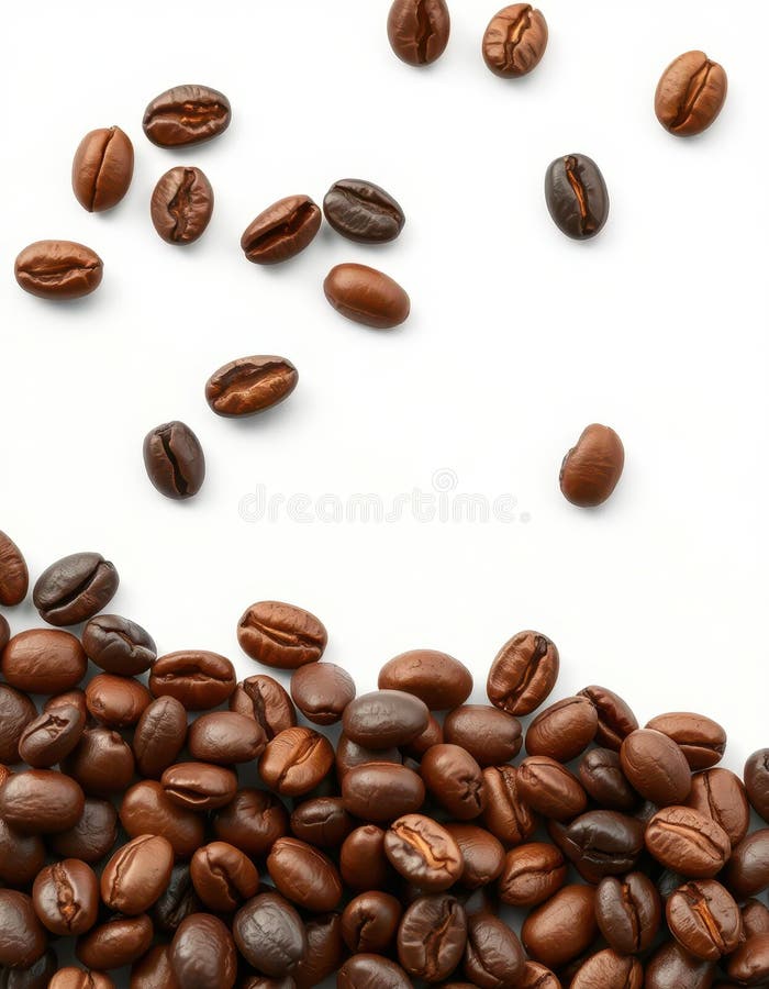 Diverse Collection of Coffee Beans on a Clean Surface Showcasing ...