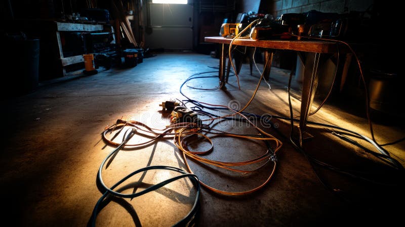 A Diverse Collection of Electrical Cables is Showcased on a Table at a ...