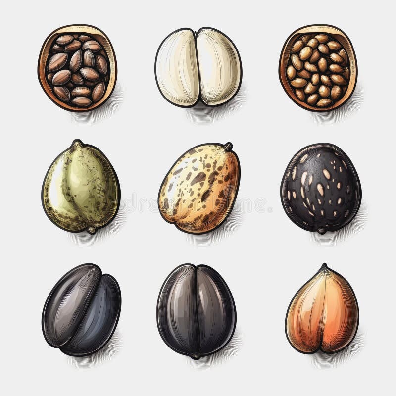 Illustration of Various Animal-origin Foods Including Fish, Meat ...