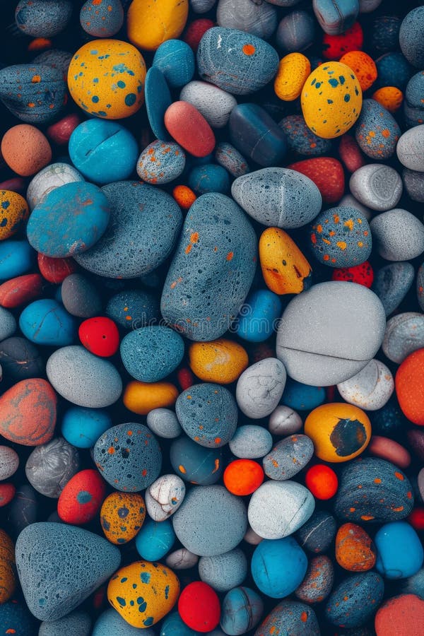 Cluster of Rocks Stacked Neatly Stock Illustration - Illustration of ...