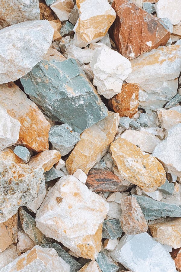 Diverse Collection of Natural Rocks and Minerals in Various Colors and ...