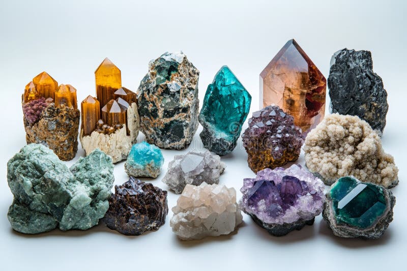 Rare Minerals in the Clifs. Natural Beauty. Treasures. Stock Photo ...