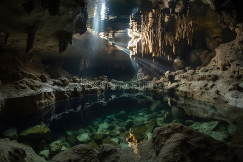 Diverse Collection of Underwater Caves and Formations, Each with Its ...