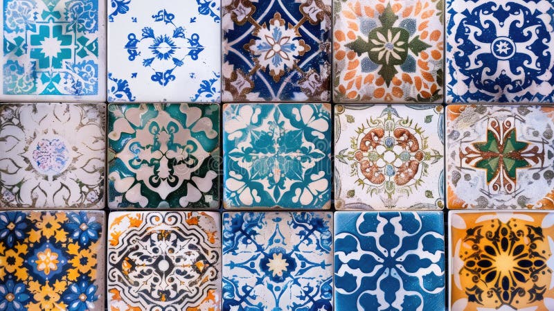 Diverse Colored Tiles for Bathroom and Kitchen Renovation, Ai Generated ...