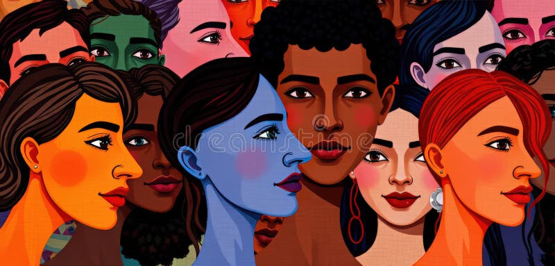 Diverse and Colorful Portraits, Unity in Human Diversity and Inclusion ...