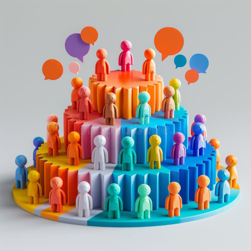Diverse Community Network: Colorful Figures in Hierarchical Structure ...