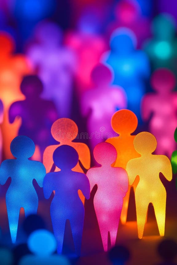 Diverse Community, Vibrant Unity Background Symbolizing Teamwork and ...