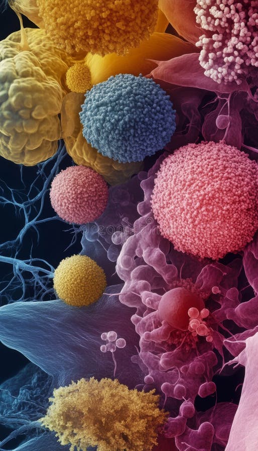 Diverse and Complex Microscopic Cells Revealed Under Magnification in ...