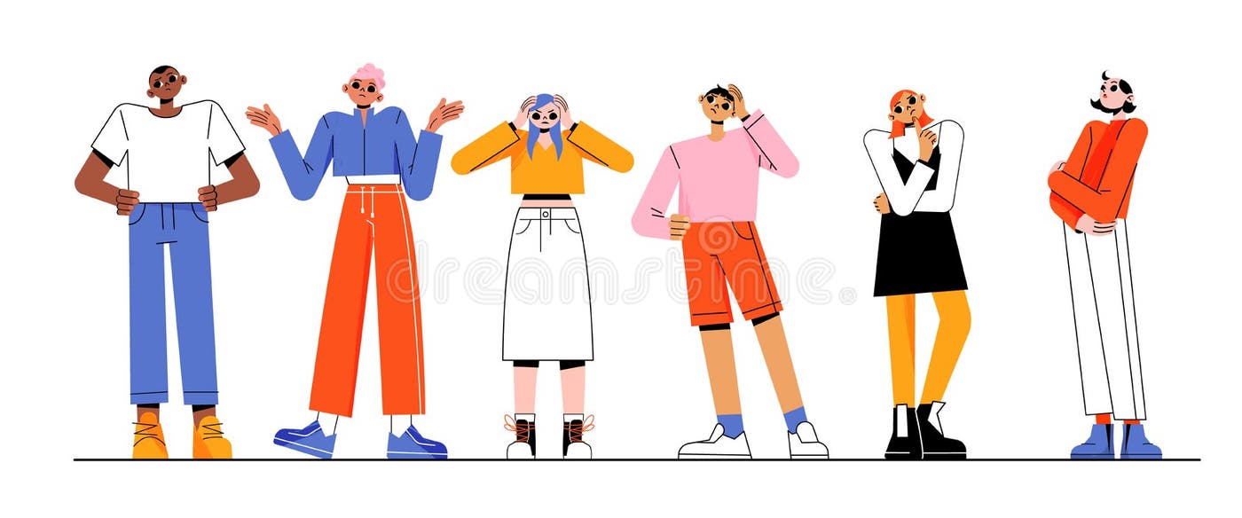 Shrug Pose Stock Illustrations – 124 Shrug Pose Stock Illustrations ...