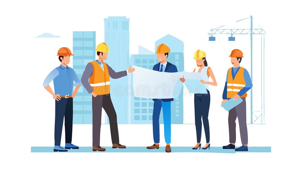 Diverse Construction Team Stock Illustrations – 1,076 Diverse ...
