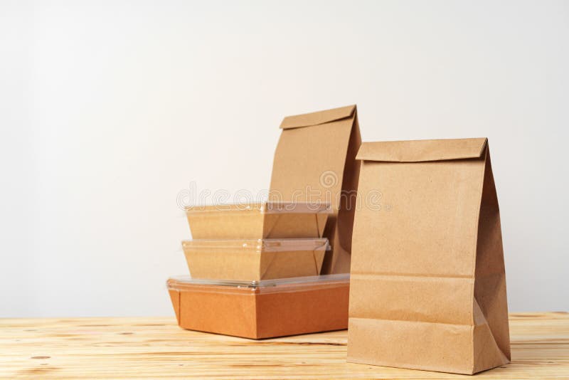 Diverse of Containers for Takeaway Food. Food Delivery Stock Image ...