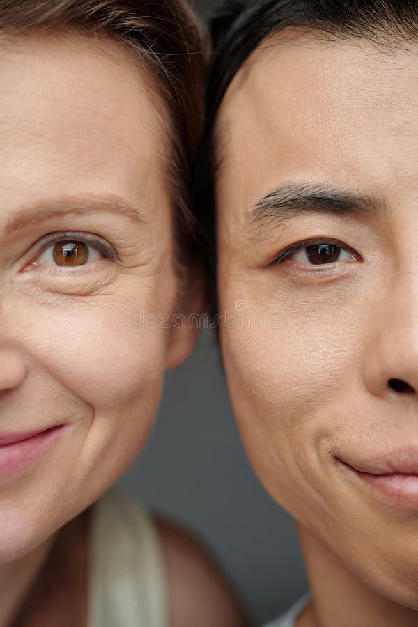 Diverse Couple with Age Difference Stock Photo - Image of mature ...