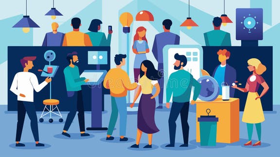 A Diverse Crowd of Attendees Eagerly Exploring the Various Booths Each ...