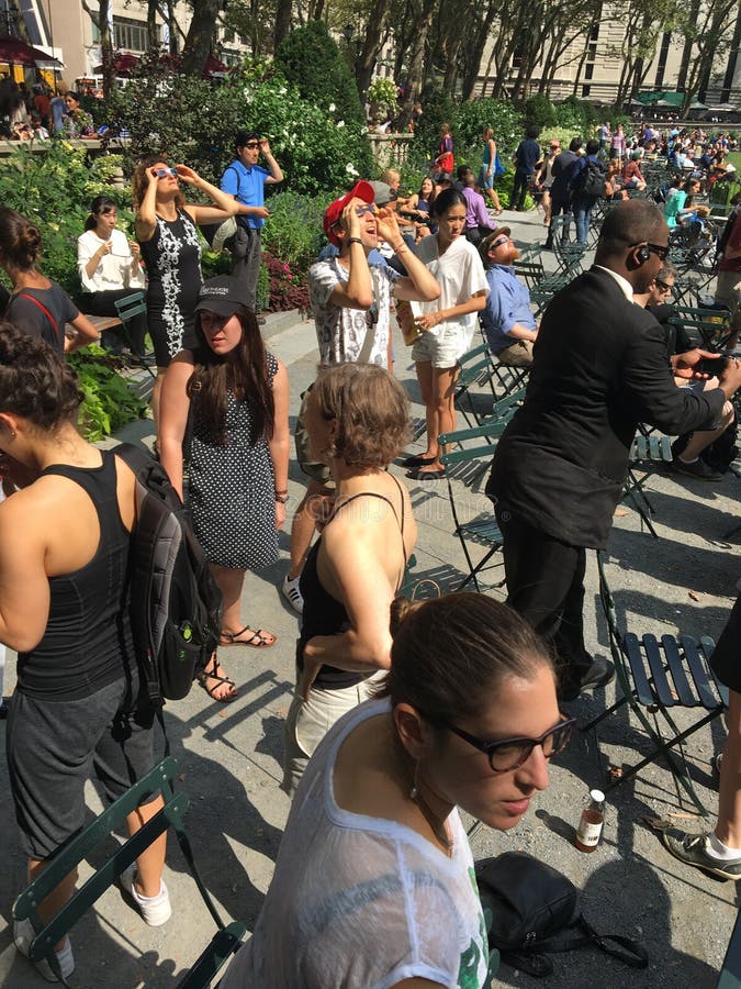 Solar eclipse watch party editorial image. Image of diversity - 139105650
