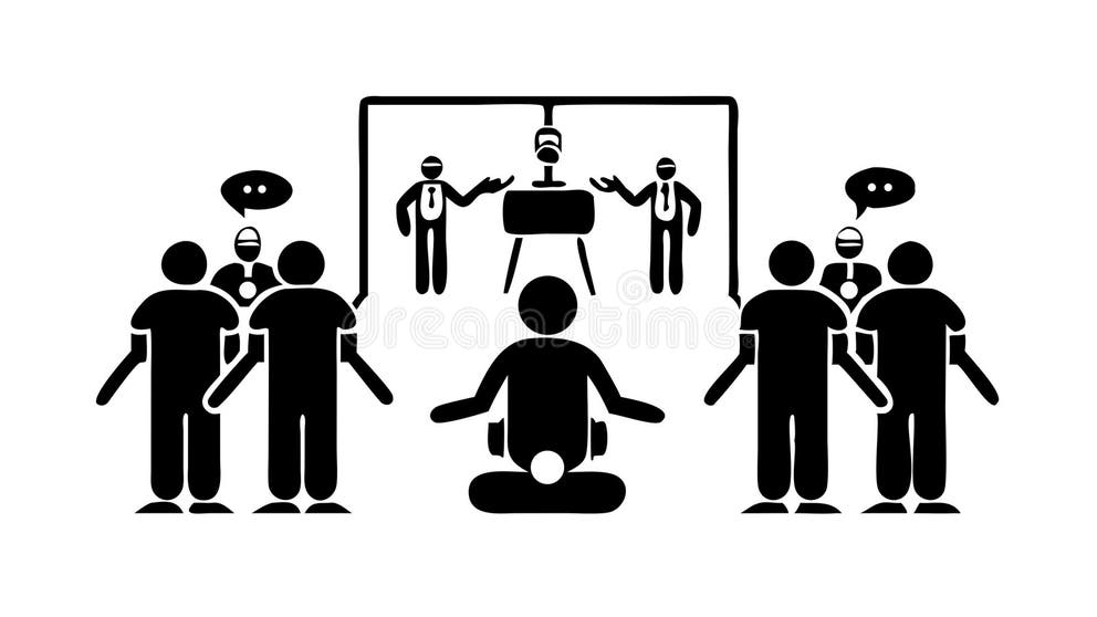 Diverse Crowd Public Gathering Icon Vector Art, Vector Design ...