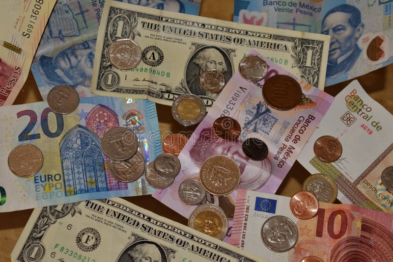 Diverse currencies Money stock image. Image of coins - 131410623