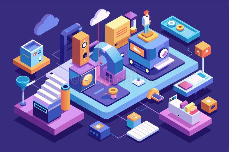 A Diverse Digital Workspace Featuring Customizable Elements, Tech ...