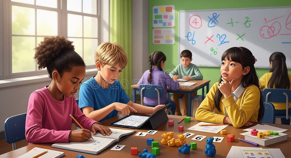 Classroom Math Lesson Stock Illustrations – 5,423 Classroom Math Lesson ...