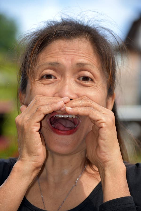 Diverse Female Senior Shouting Stock Image - Image of shout, female ...