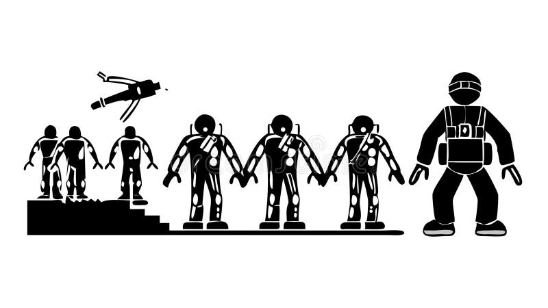 Diverse Figures Working Together, Collaborative Team, Human Synergy ...