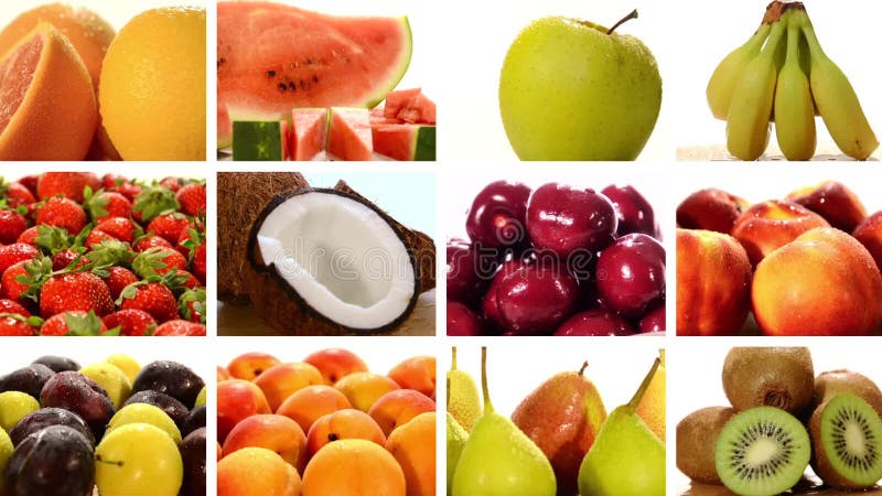Diverse fruits collage stock video. Video of peaches - 46978515