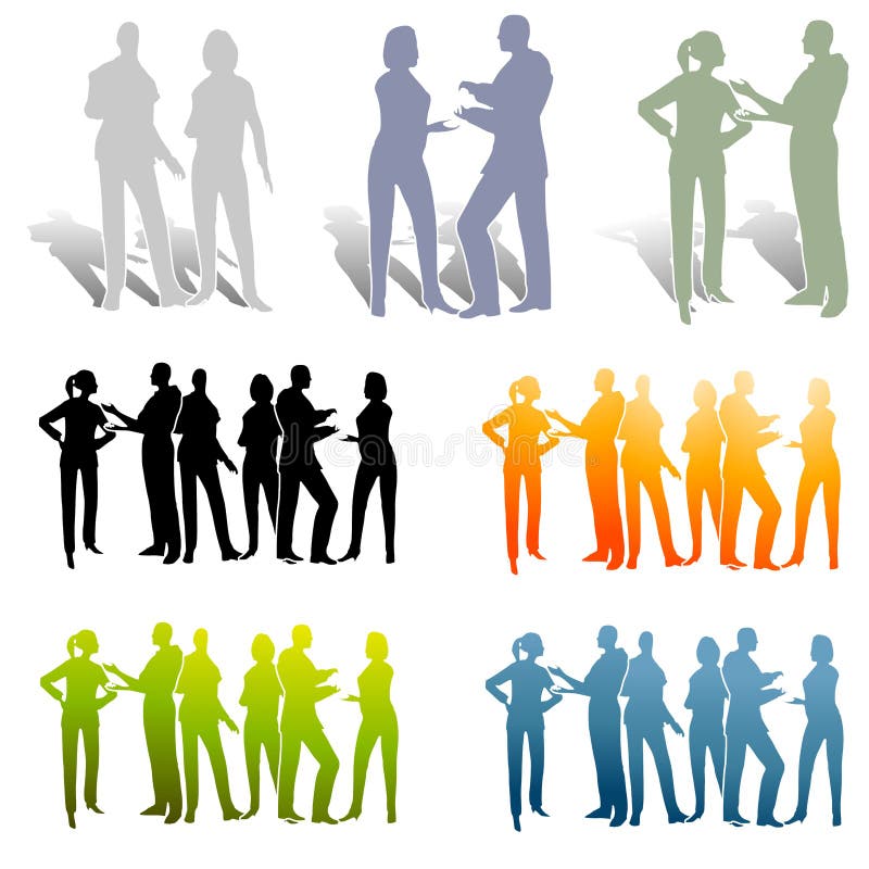 Diverse Groepen Samenwerking Stock Illustratie - Illustration of ...