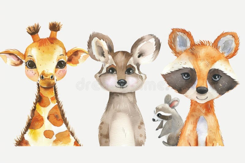 A Diverse Group of Animals Standing Side by Side. Suitable for Various ...