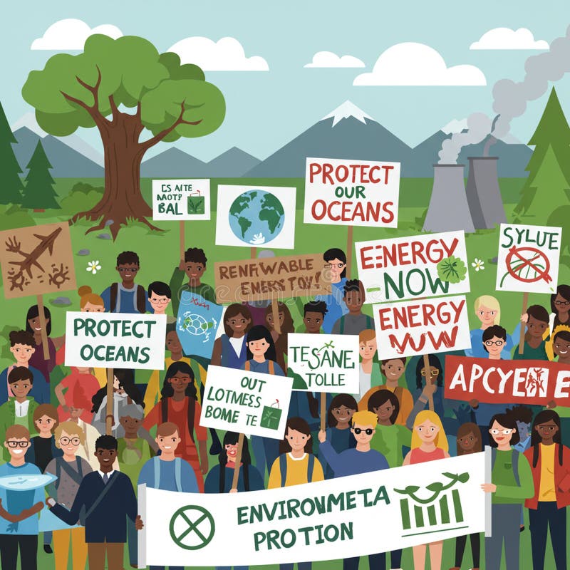 A Diverse Group of Animated People are Participating in an ...