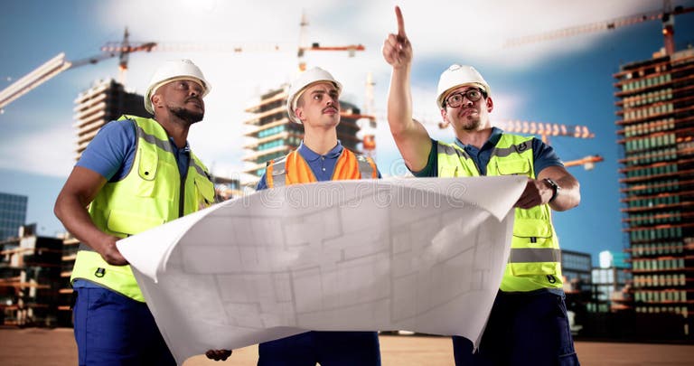 Diverse Group of Architects Stock Photo - Image of builder, people ...