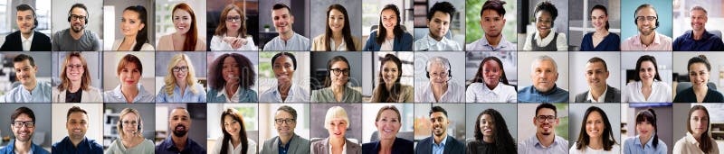Diverse Group of Business People Avatars Stock Photo - Image of ...