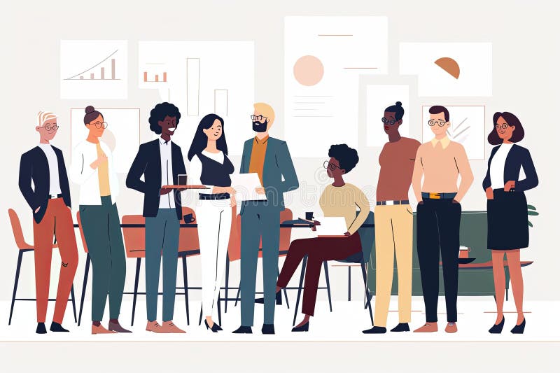 Collaborative Meeting among Diverse Business Professionals in Modern ...