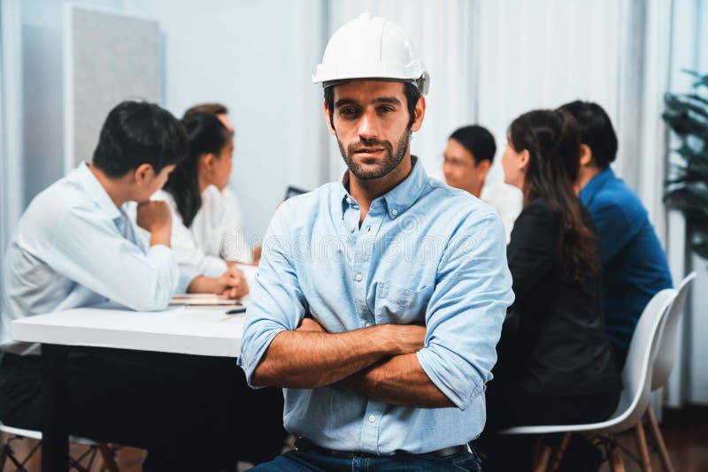 Diverse Group of Civil Engineer and Client Celebrate and High Five ...
