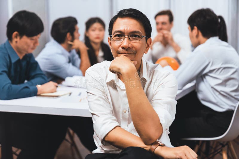 Diverse Group of Civil Engineer and Client Working on Architect. Prudent Stock Image - Image of ...