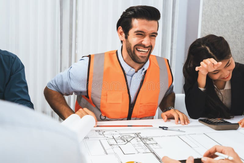 Diverse Group of Civil Engineer and Client Working on Architect ...