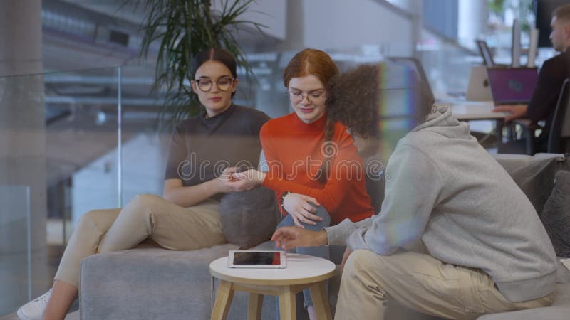 A Diverse Group of Colleagues Exchange Business Experiences, Engage in ...