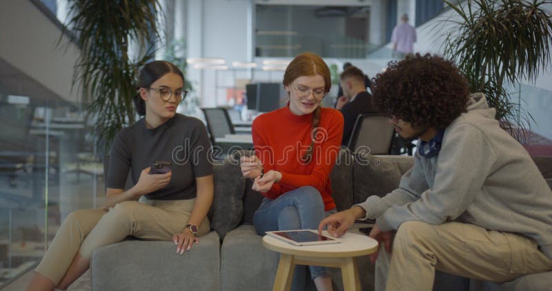 A Diverse Group of Colleagues Exchange Business Experiences, Engage in ...