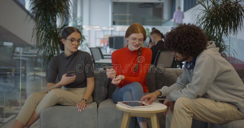 A Diverse Group of Colleagues Exchange Business Experiences, Engage in ...