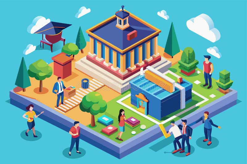 Diverse Group of College Students Standing Together in Front of a ...