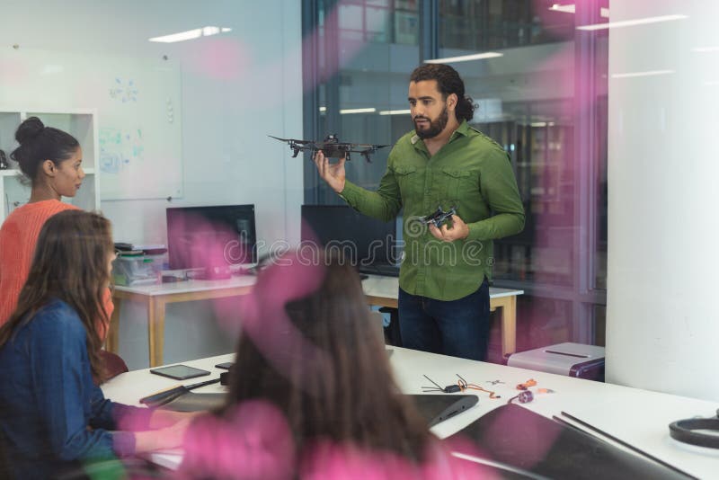 Diverse Group of Creative Colleagues Talking at Meeting Stock Image ...