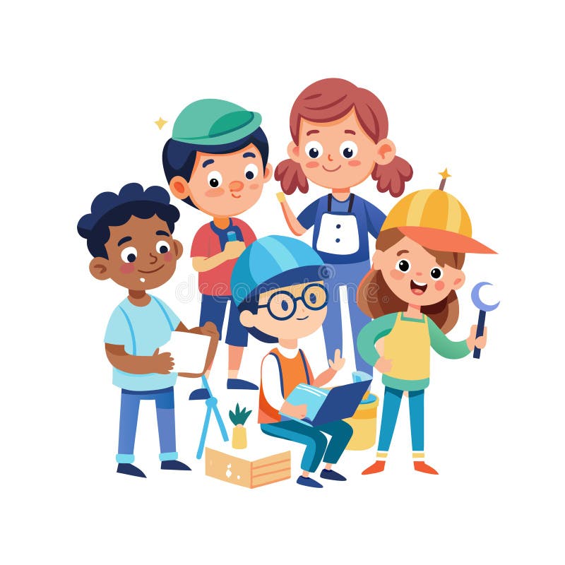 Diverse Group of Creative Kids: Education, Learning, and Skill ...