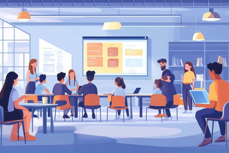 Diverse Group Discussing on New Project while Working Collaboratively ...