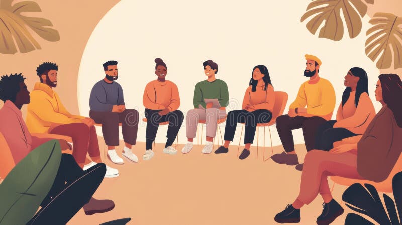 Diverse Group Engaged in Team Bonding Activities in a Cozy Setting ...