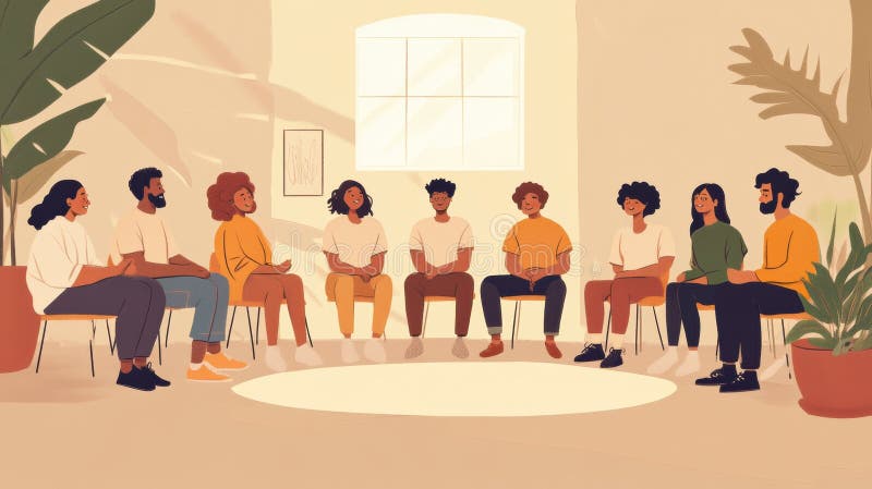 Diverse Group Engages in a Cohesive Team Bonding Activity for Coaching ...