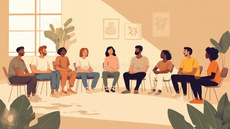 Diverse Group Engages in Team Bonding Activity, Fostering Connections ...