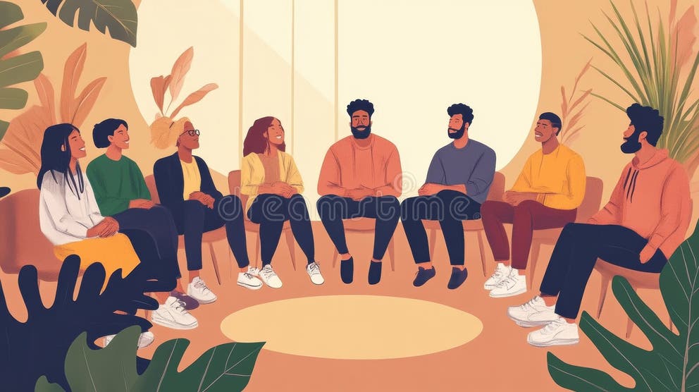 Diverse Group Engaging in Team Bonding Activities in a Warm and ...