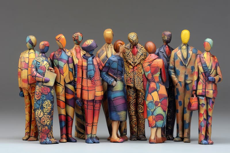 Faceless Human Figures Stand Stock Illustrations – 170 Faceless Human ...