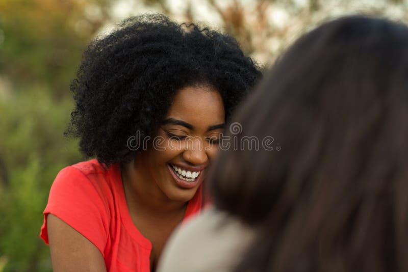Diverse Group of Friends Talking and Laughing. Stock Image - Image of ...